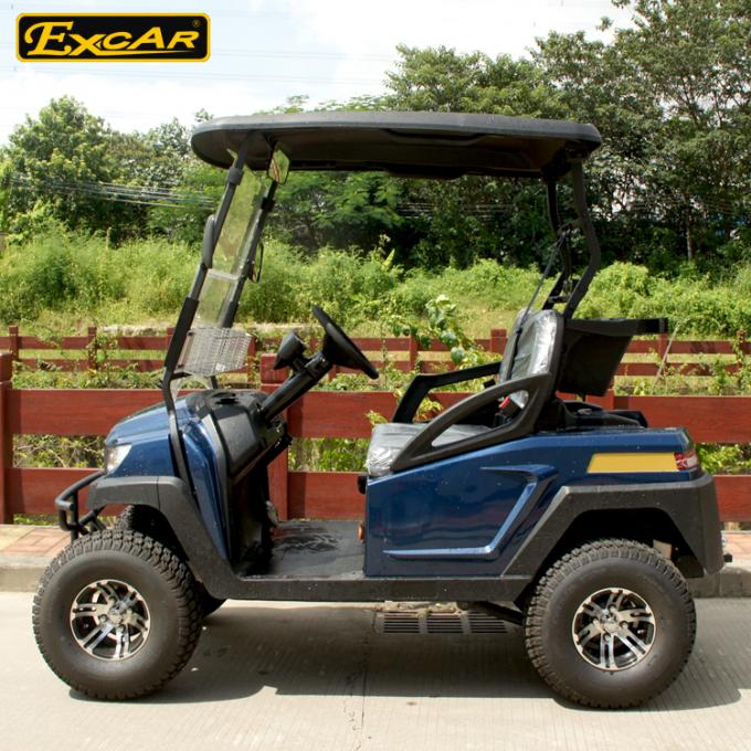 EXCAR 2 Seater Small Electric Buggy Golf Cart With PC Windshield