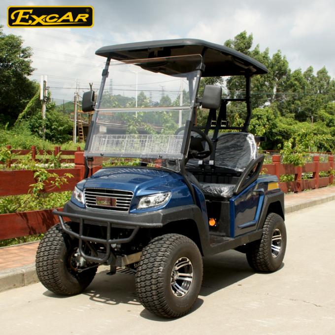 EXCAR 2 Seater Small Electric Buggy Golf Cart With PC Windshield
