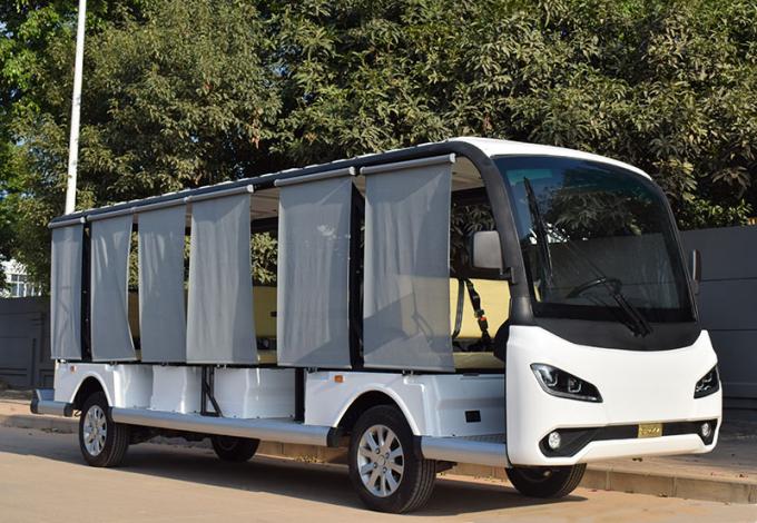 Safe & Comfortable Electric Sightseeing Bus 18 Seats 72V Lithium ...