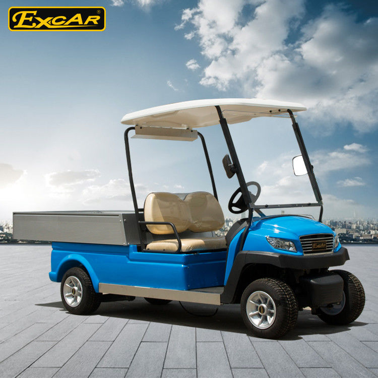 EXCAR Aluminium Blue Electric Utility Carts Electric Food Cart With ...