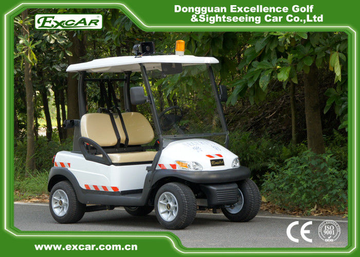 EXCAR White Electric Patrol Car 2 Seats Electric Police Car ADC ...