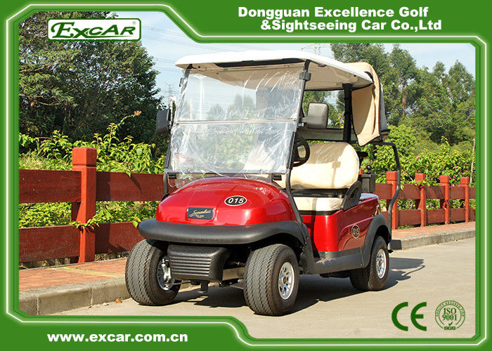 EXCAR 3.7KM 48 Volt Electric Golf Car 2 Seater With Rain Cover Custom