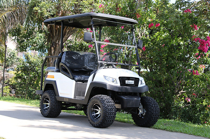 Lifted Electric Golf Buggy for 4 Passengers carried 48V TROJAN Battery ...