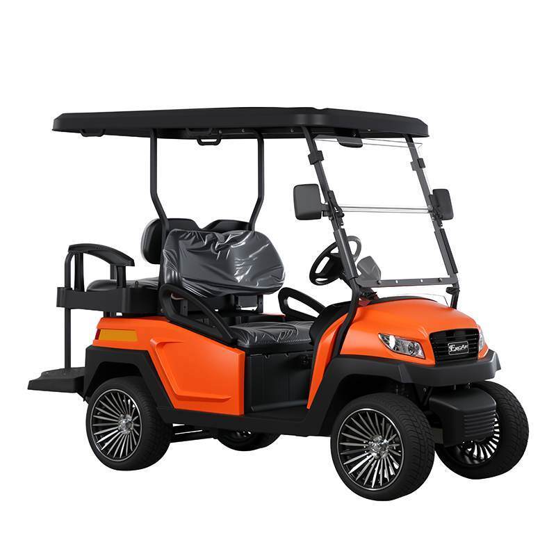 Safe & Comfortable Electric Golf Cart 2 Seats & 2 Rear for 4 Passengers ...