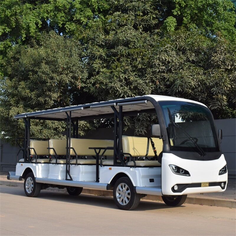 Safe & Comfortable Electric Sightseeing Bus 18 Seats 72V Lithium ...