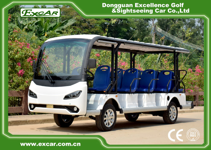 14 Seaters Electric Sightseeing Bus , 35KM/H Electric Sightseeing Car