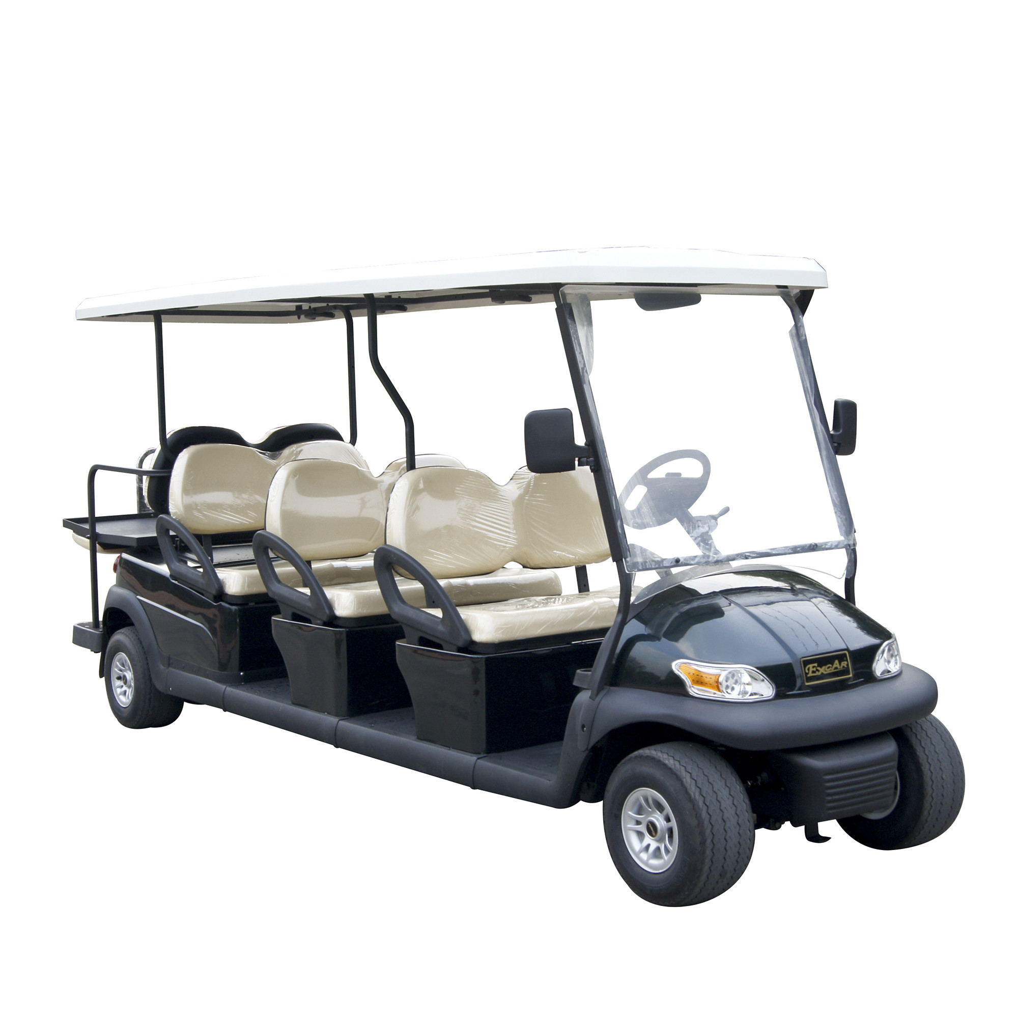 New Design 6 Seats Electric Golf Car Sightseeing Shuttle Bus Lithium ...