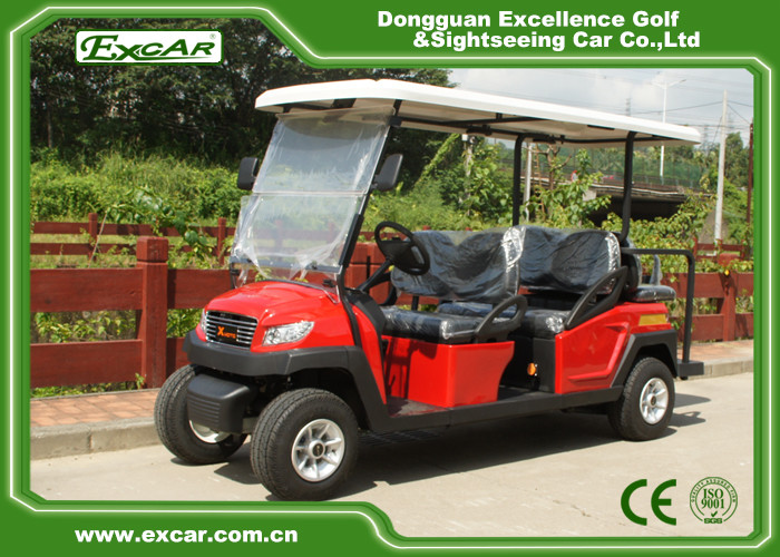 48V 3.7M Electric Battery Powered Golf Car , 4 Seater Buggy Car