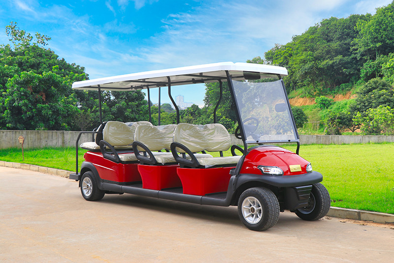 Steel Chassis 24KM/H 8 Seater Club Cruiser Electric Golf Carts