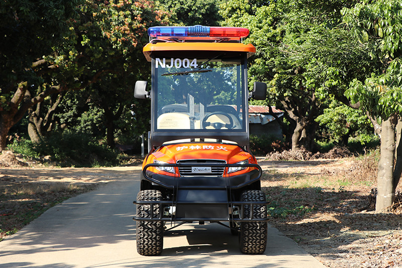 48V Electric Golf Buggy with Red/Blue Strobe Light With Trojan Battery