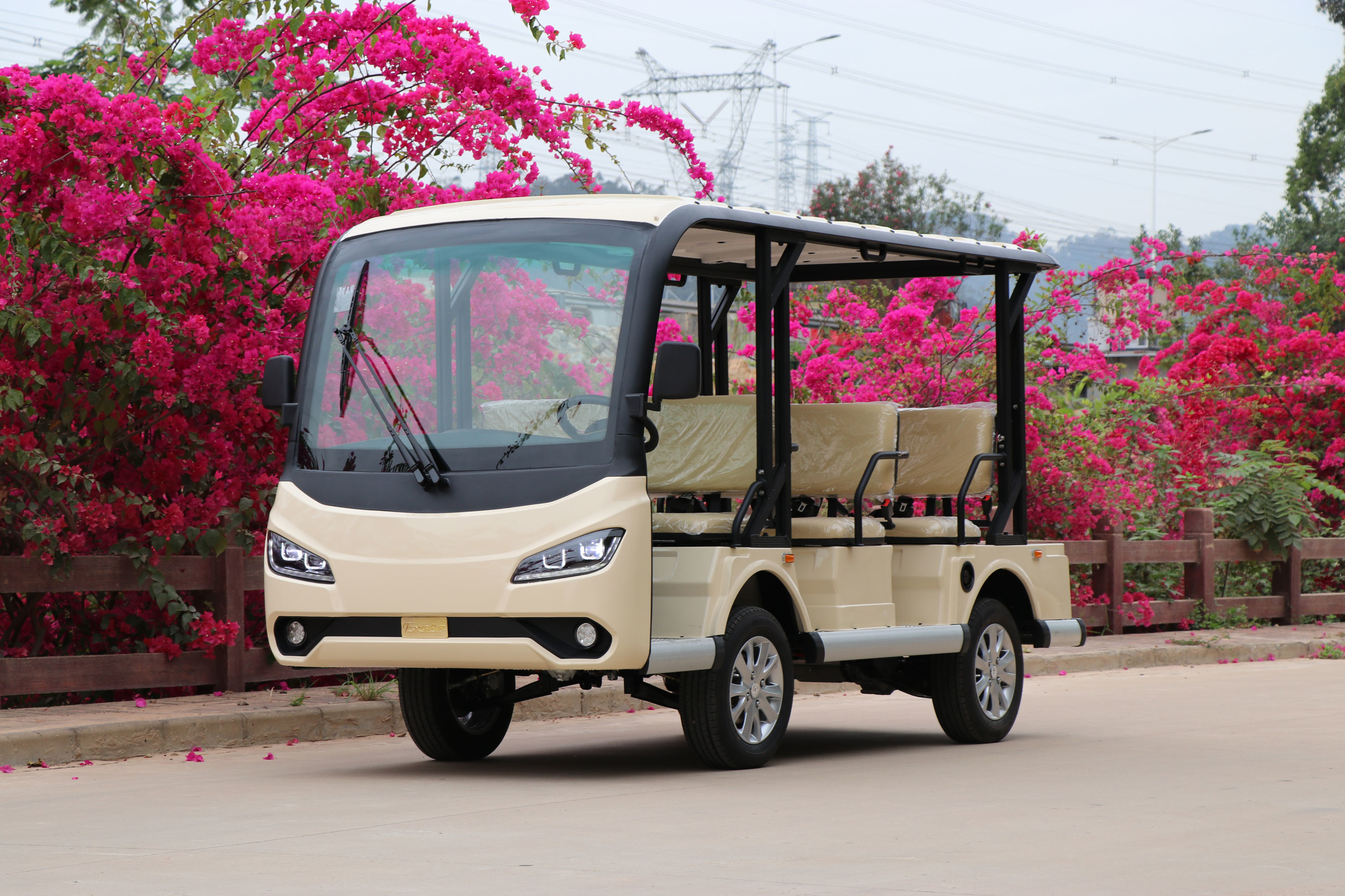 Volt Voyager Electric Sightseeing Shuttle Bus 8 Passenger With 72V ...