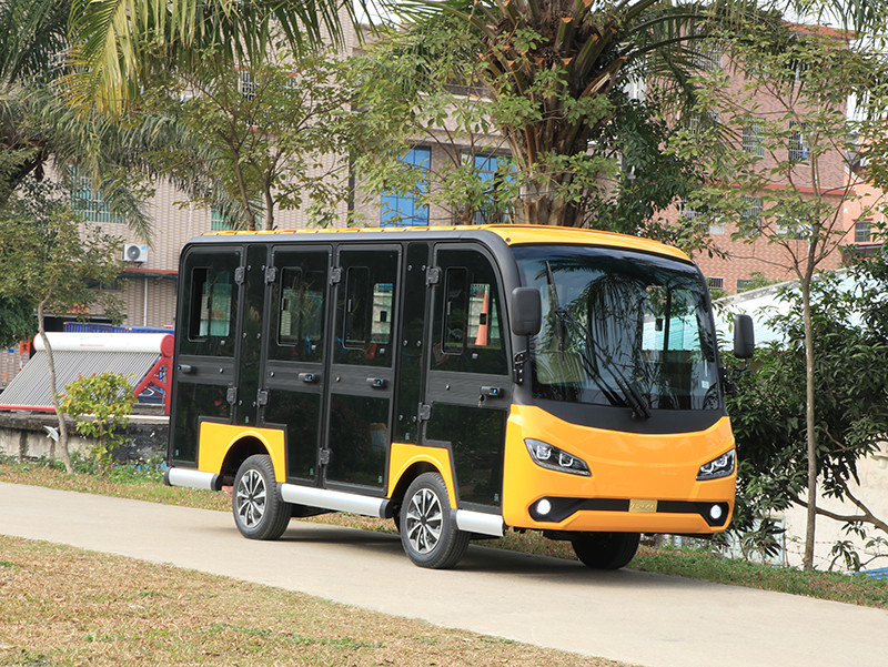 11 Passenger Fully Enclosed Electric Sightseeing Shuttle Bus